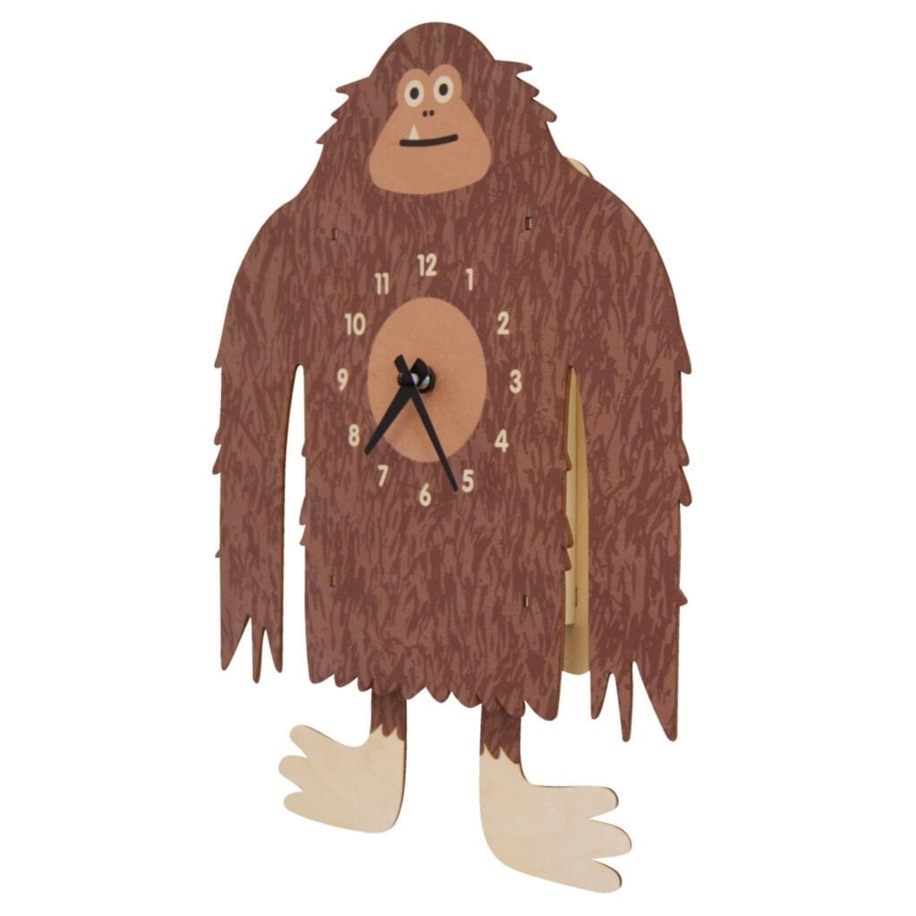 Modern Moose Bigfoot Handmade Wooden Pendulum Clock - Bib & Tucker Baby